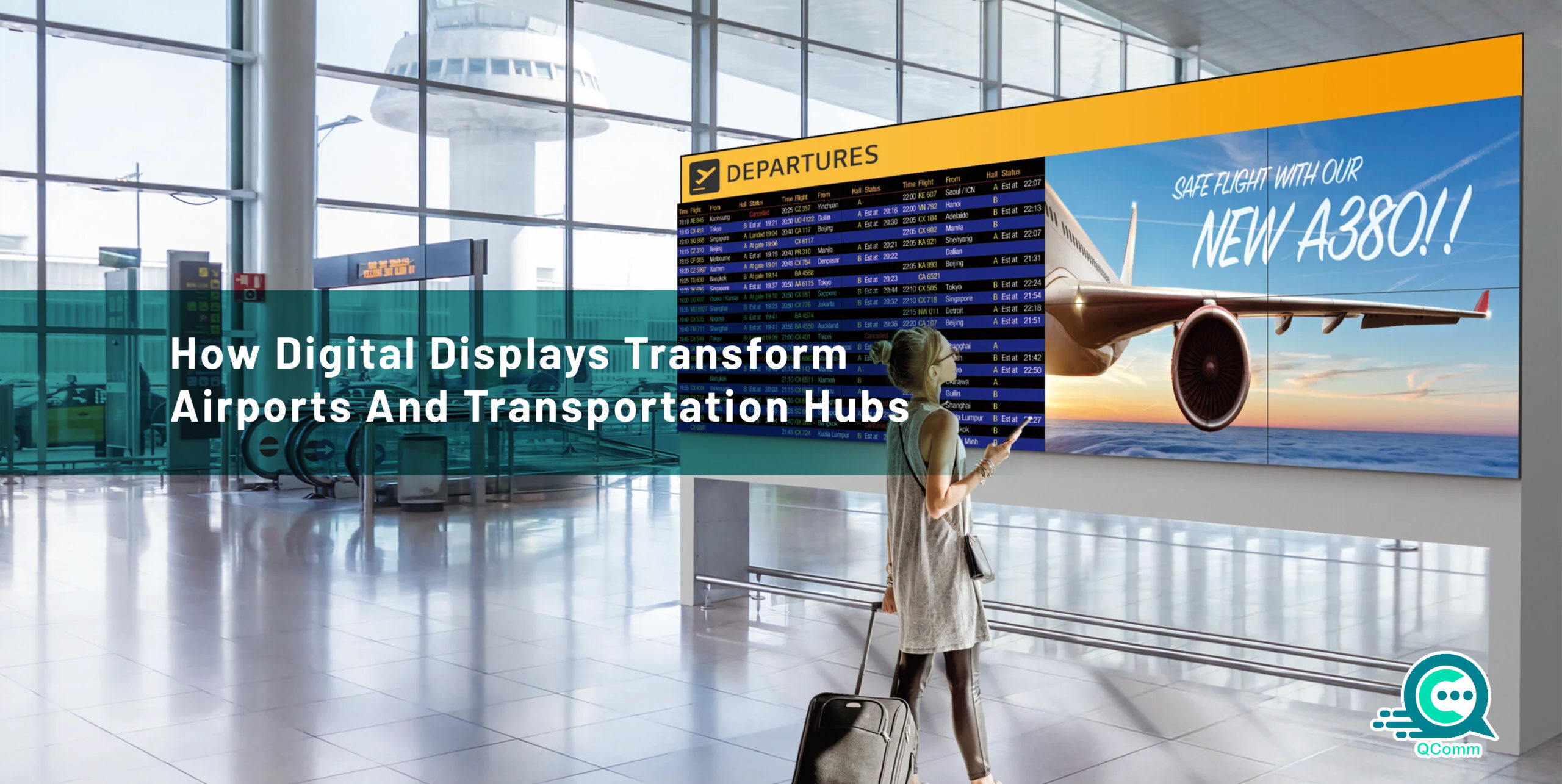 How Digital Displays Transform Airports And Transportation Hubs