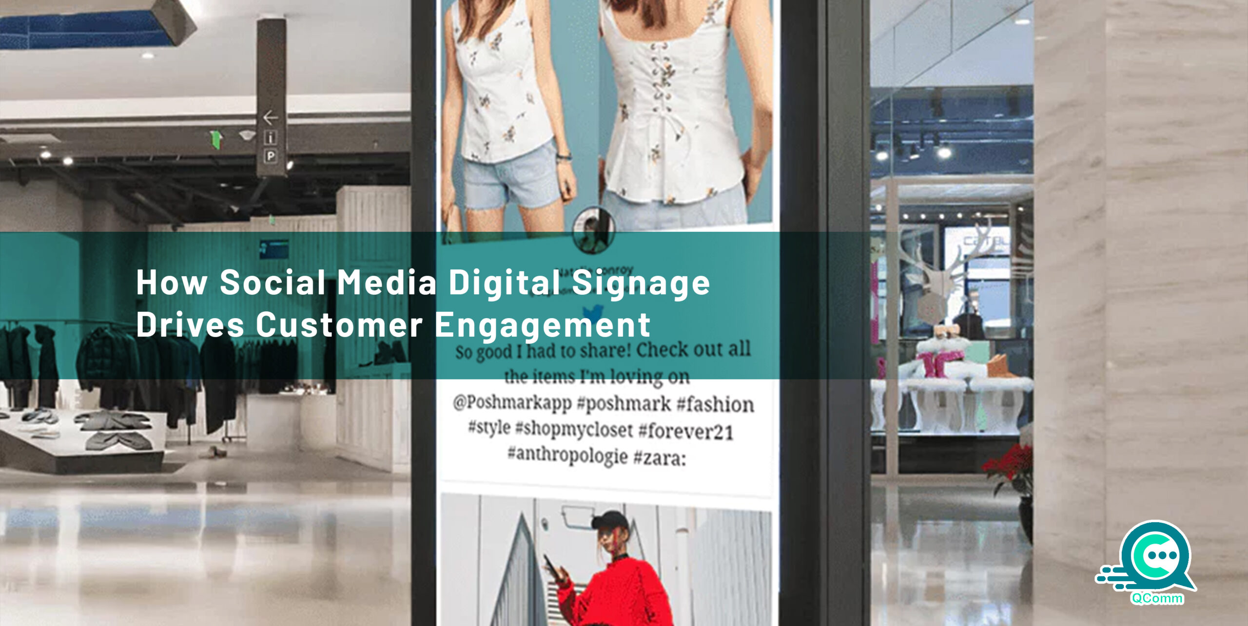 How Social Media Digital Signage Drives Customer Engagement