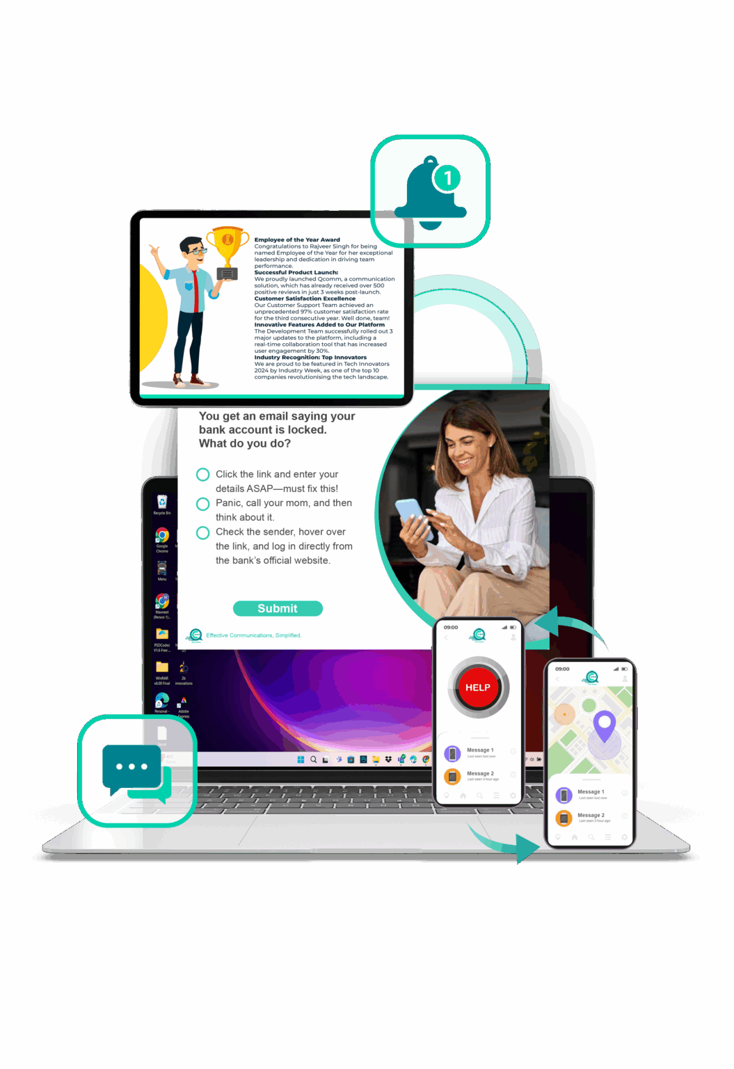 QComm | Elevate Internal Communication & Maximize Productivity